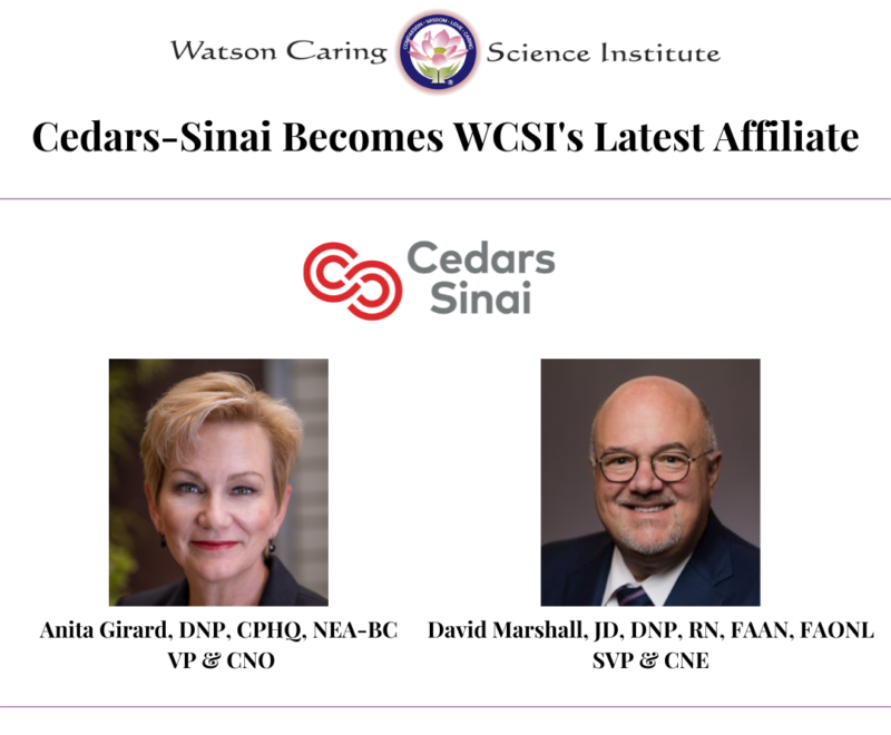 Cedars-Sinai Becomes WCSI’s Newest Affiliate - Watson Caring Science ...