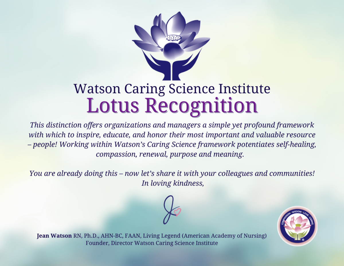 Announcing Lotus Recognition now open for applications! - Watson Caring ... Announcing Lotus Recognition now open for applications! - Watson Caring ...