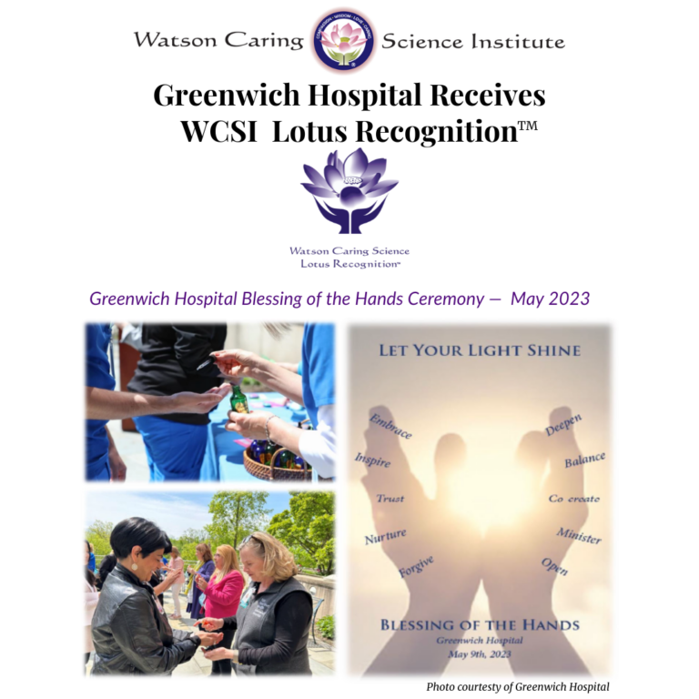Greenwich Hospital Receives WCSI Lotus Recognition™ - Watson Caring ...