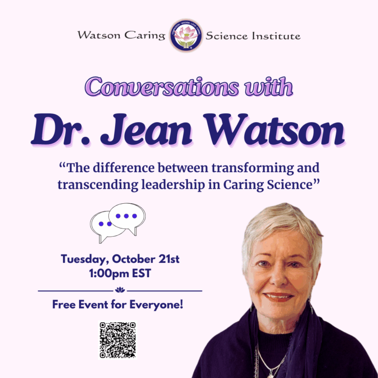 Conversations with Jean / Conversatorio con la Dra. Jean Watson ...